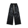 Obsidian Cargo Pants | Black Glossy Wide Trousers – h0neybear