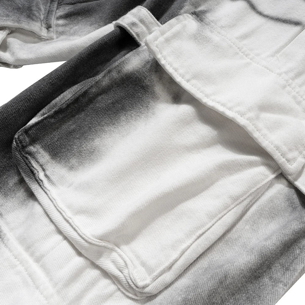 Cipher White Layered Cargo Pants - h0neybear Steetwear