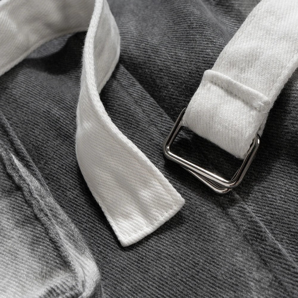 Cipher White Layered Cargo Pants - h0neybear Steetwear
