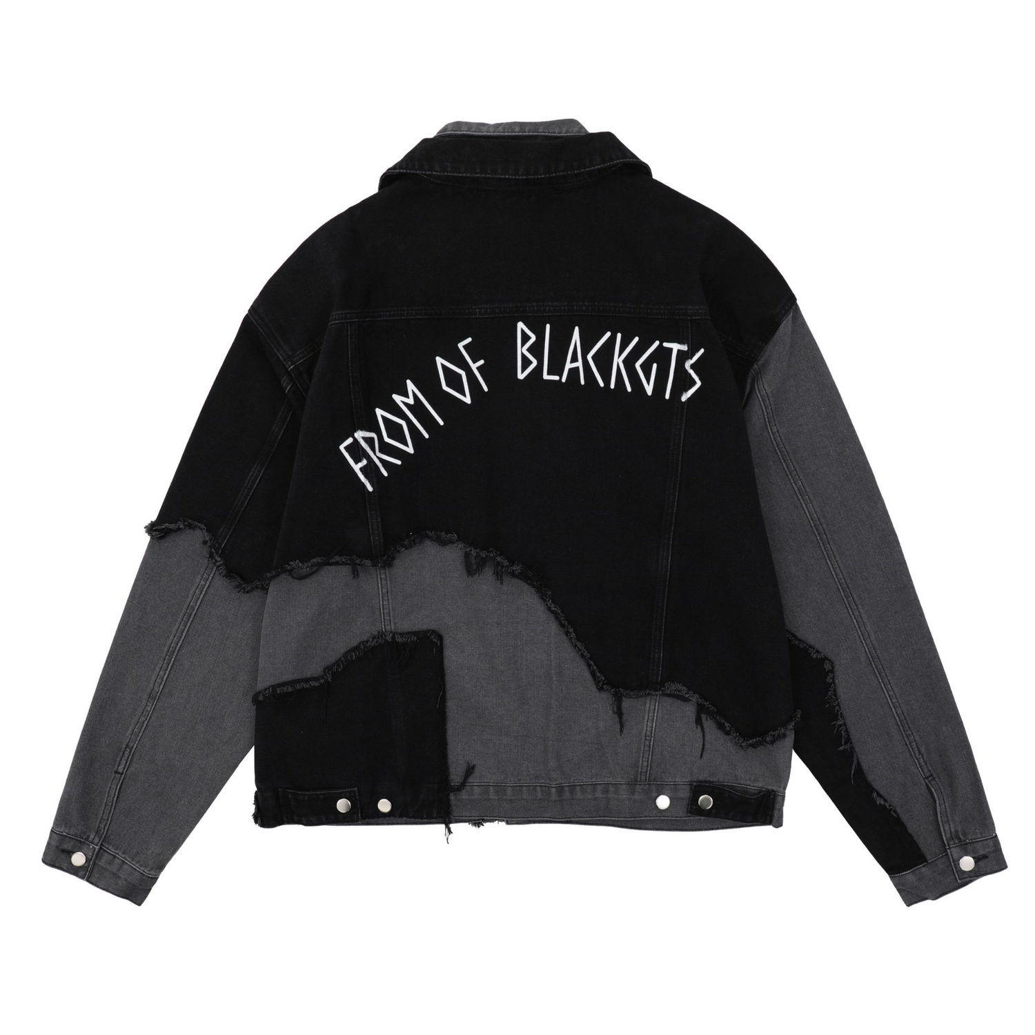Broken Grid Denim Jacket - h0neybear
