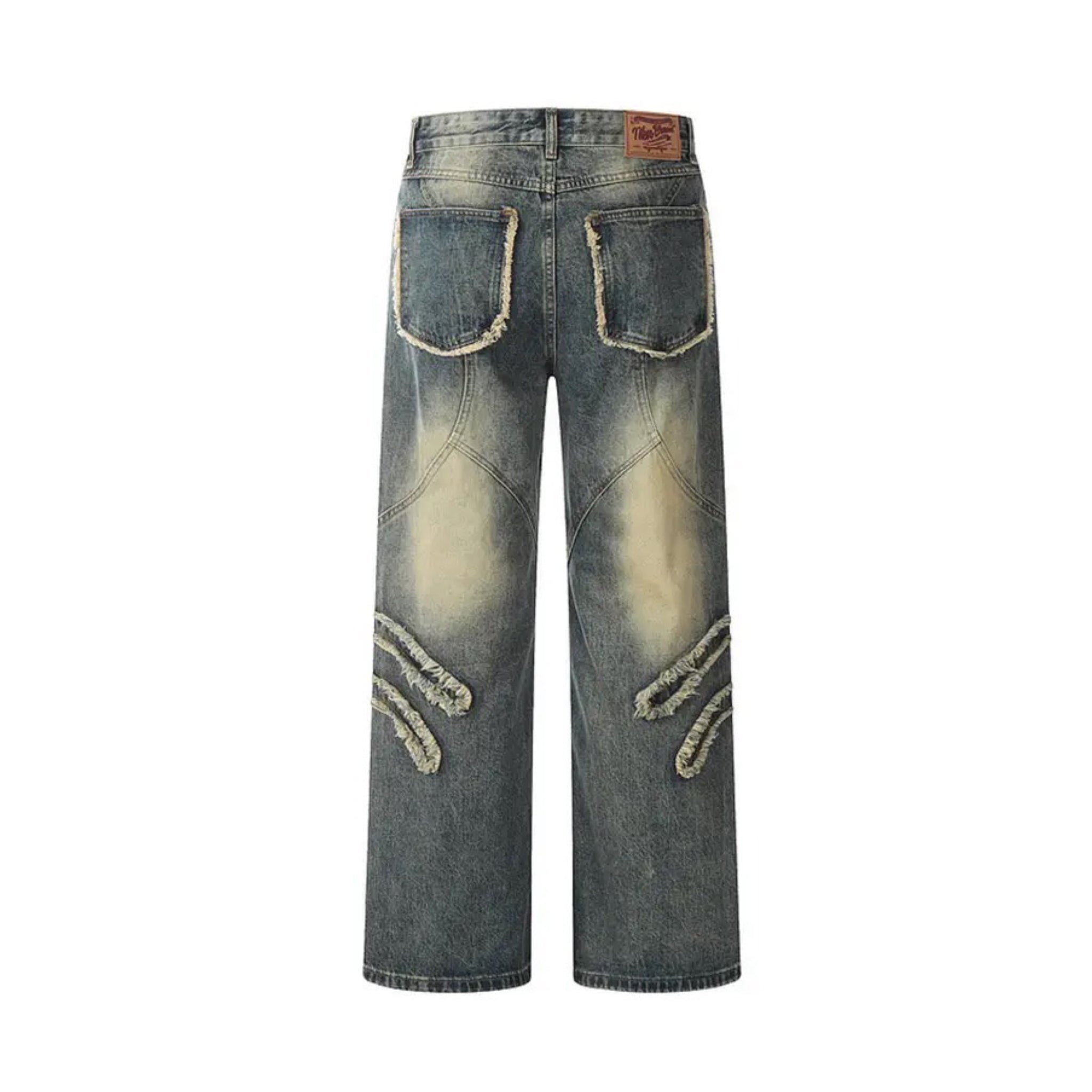 Trio Patch Denim Pants – h0neybear