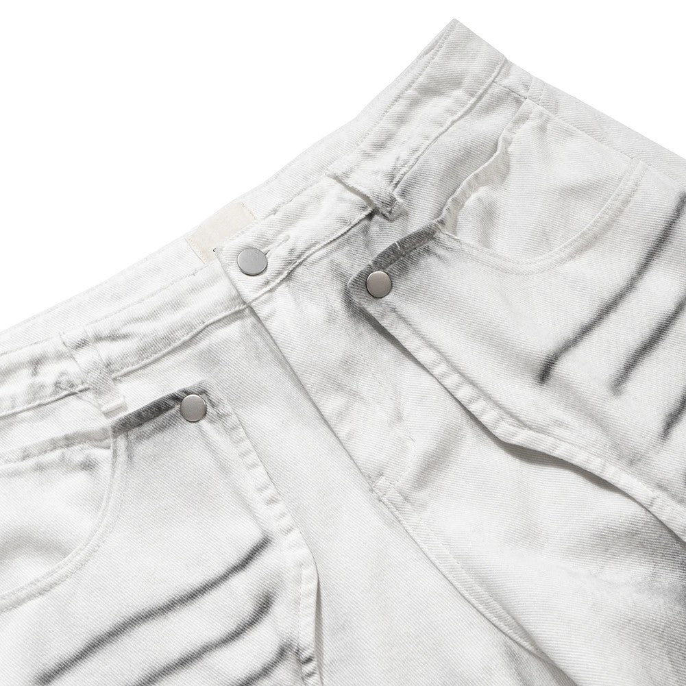 Cipher White Layered Cargo Pants - h0neybear Steetwear
