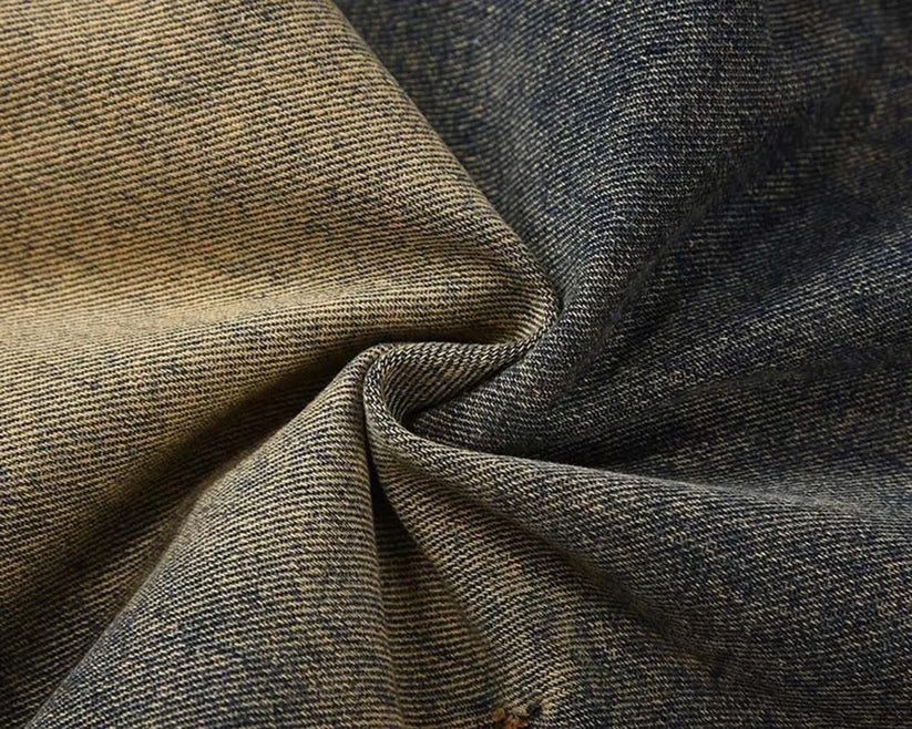 Rustic Patchwork Denim Pants - h0neybear