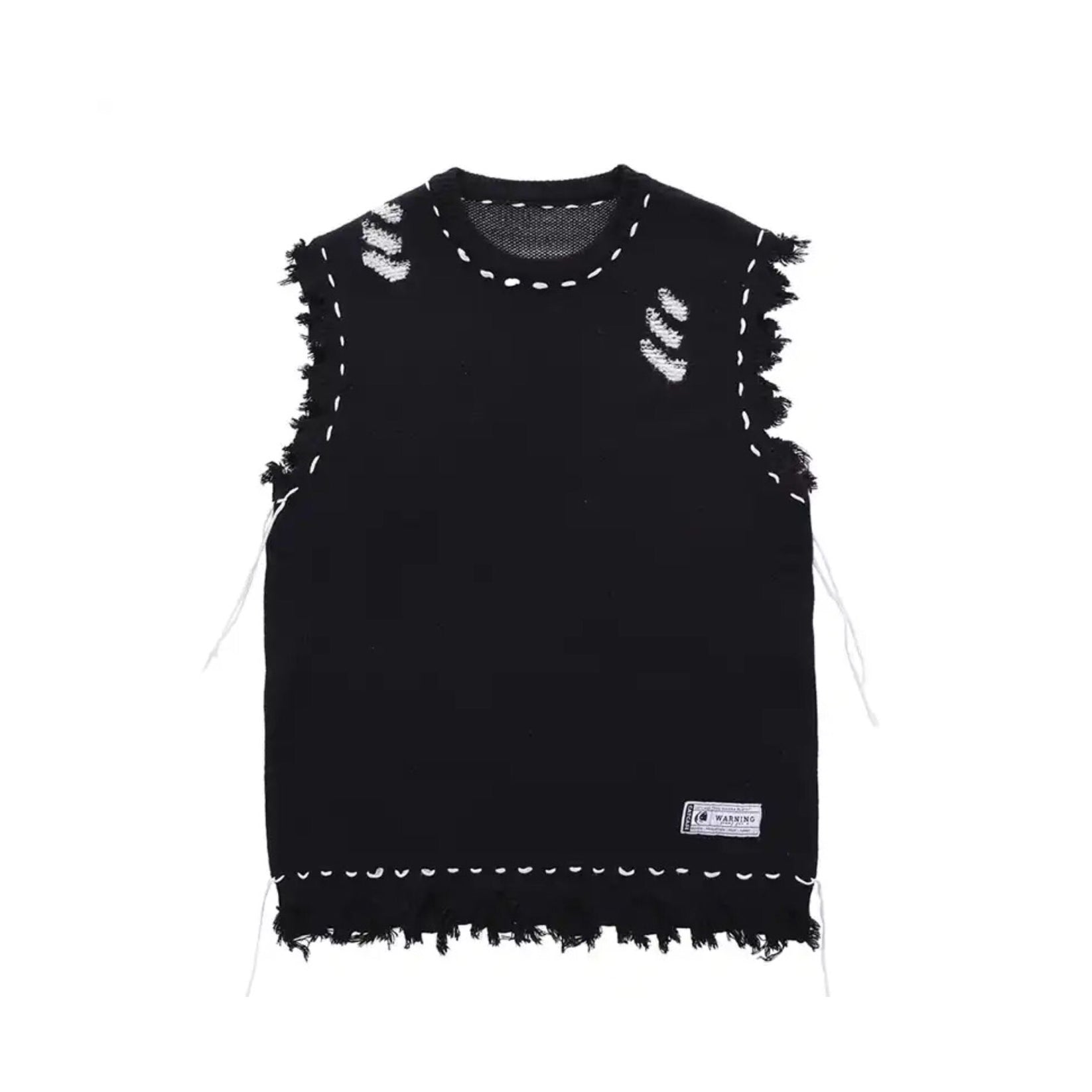 Urban Distressed Vest | Knitted Sweater Vests | h0neybear