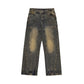 Rustic Patchwork Denim Pants - h0neybear